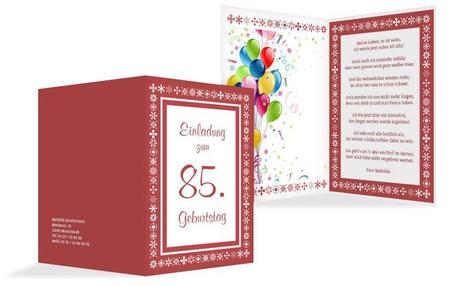 Gluckwunsche zum 85 igsten geburtstag